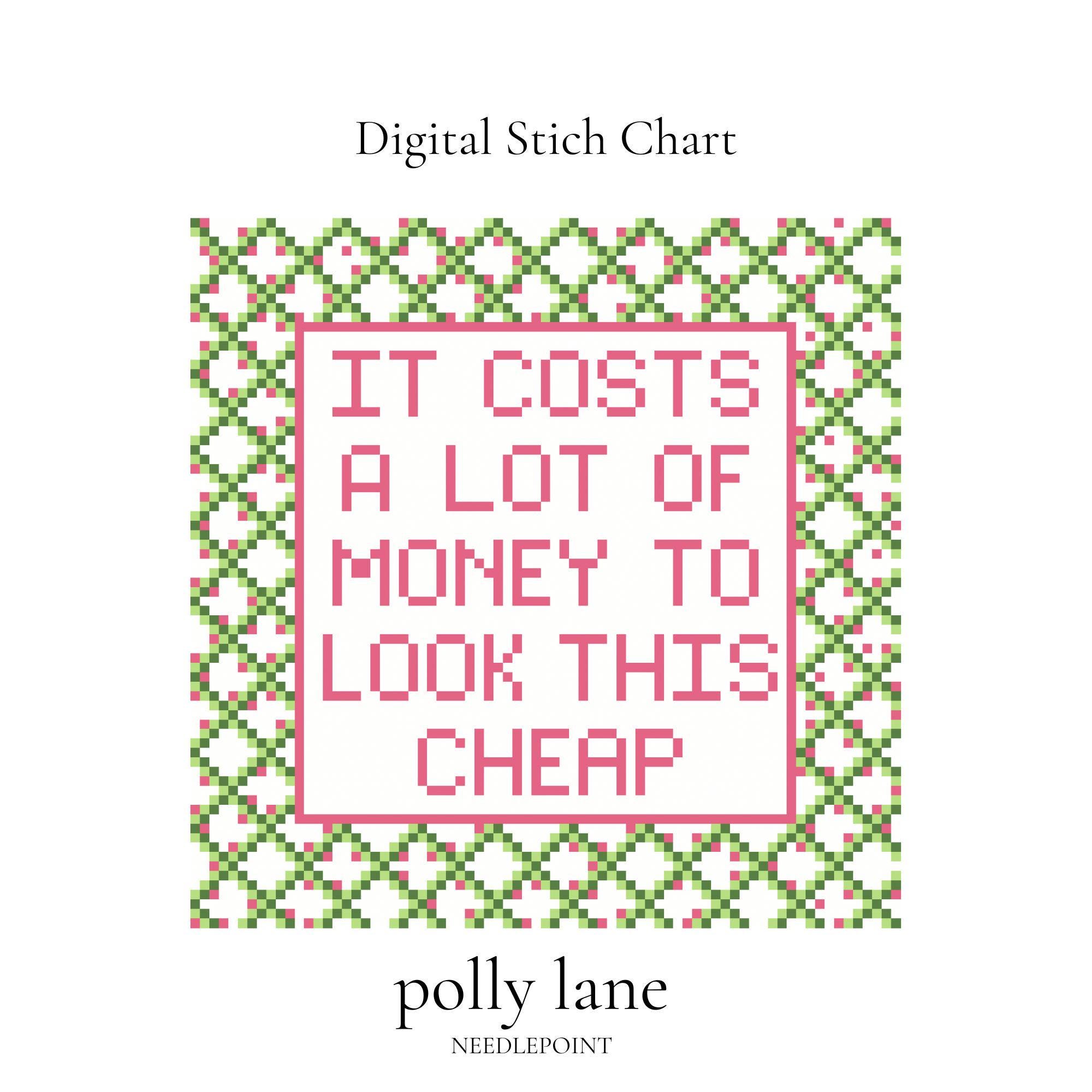 It Costs A Lot of Money to Look This Cheap Needlepoint Canvas | Dolly ...