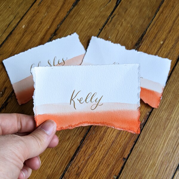 Watercolor Place Cards - Etsy