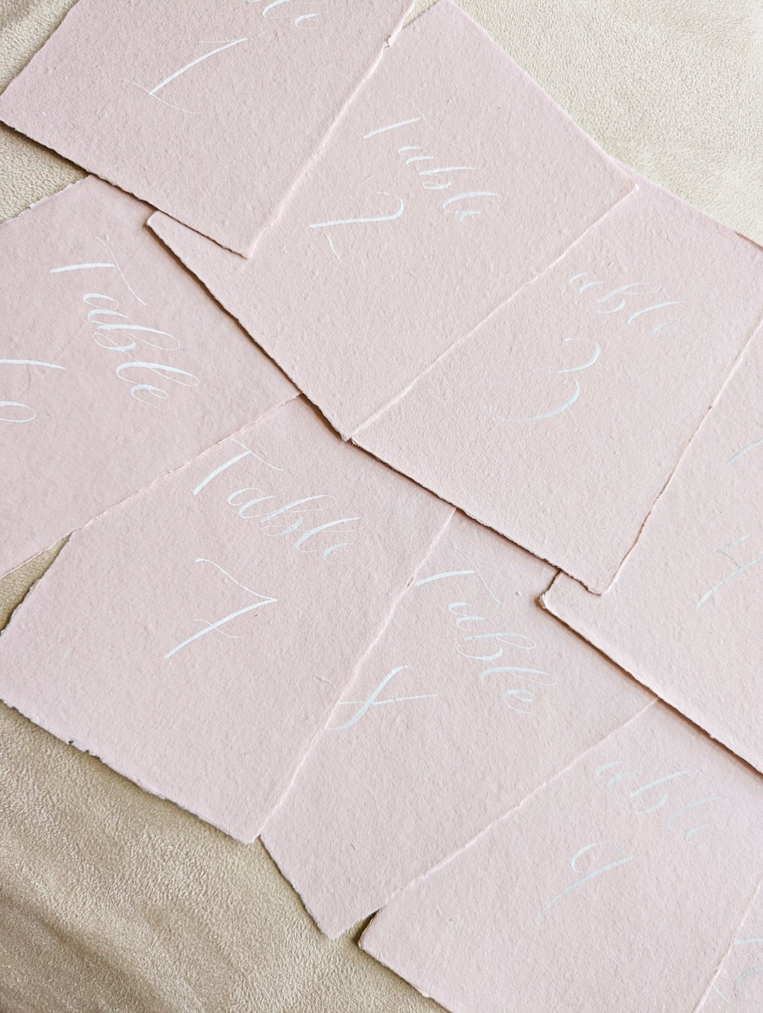 Handmade Paper Table Numbers Table Numbers Wedding Reception - Etsy