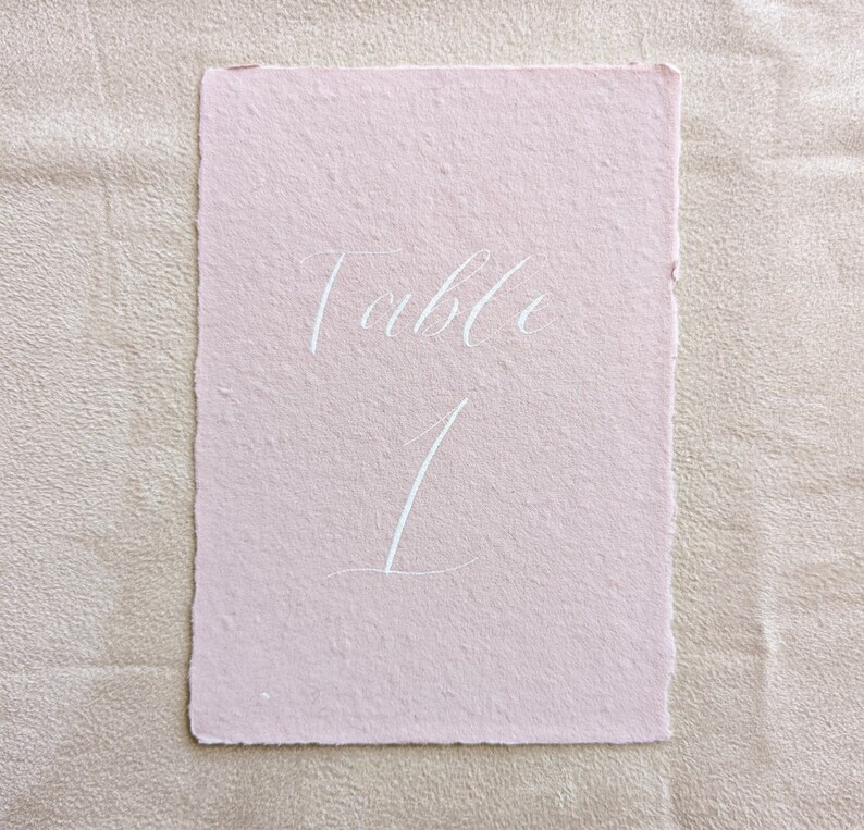 Handmade Paper Table Numbers Table Numbers Wedding Reception - Etsy