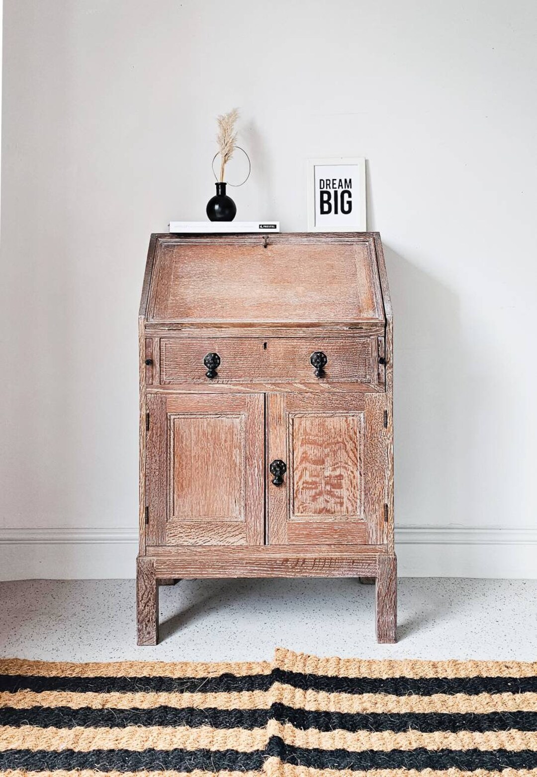 SOLD SOLD SOLD Rustic Oak Farmhouse Bureau Desk Cottage Core Decor ...
