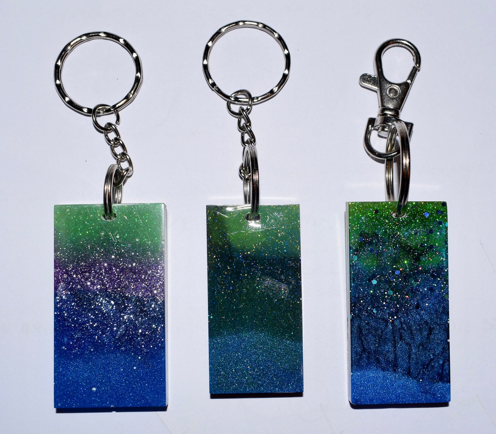 Aurora Keyring Night Sky Inspires Glow in the Dark Galaxy. - Etsy