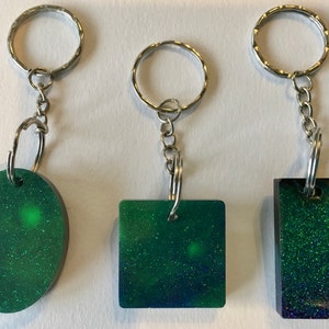 Aurora Keyring Night Sky Inspires Glow in the Dark Galaxy. | Etsy