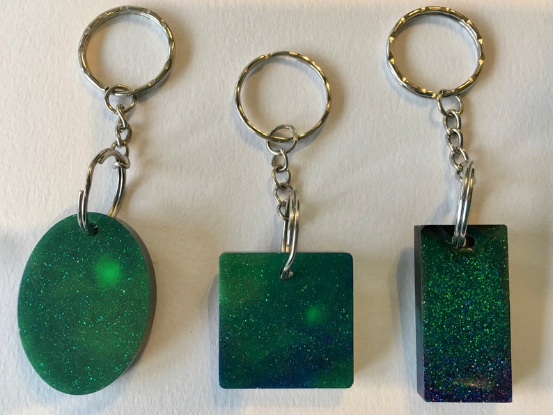 Aurora Keyring Night Sky Inspires Glow in the Dark Galaxy. | Etsy