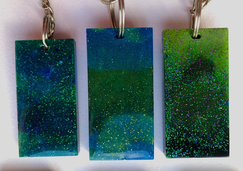 Aurora Keyring Night Sky Inspires Glow in the Dark Galaxy. - Etsy
