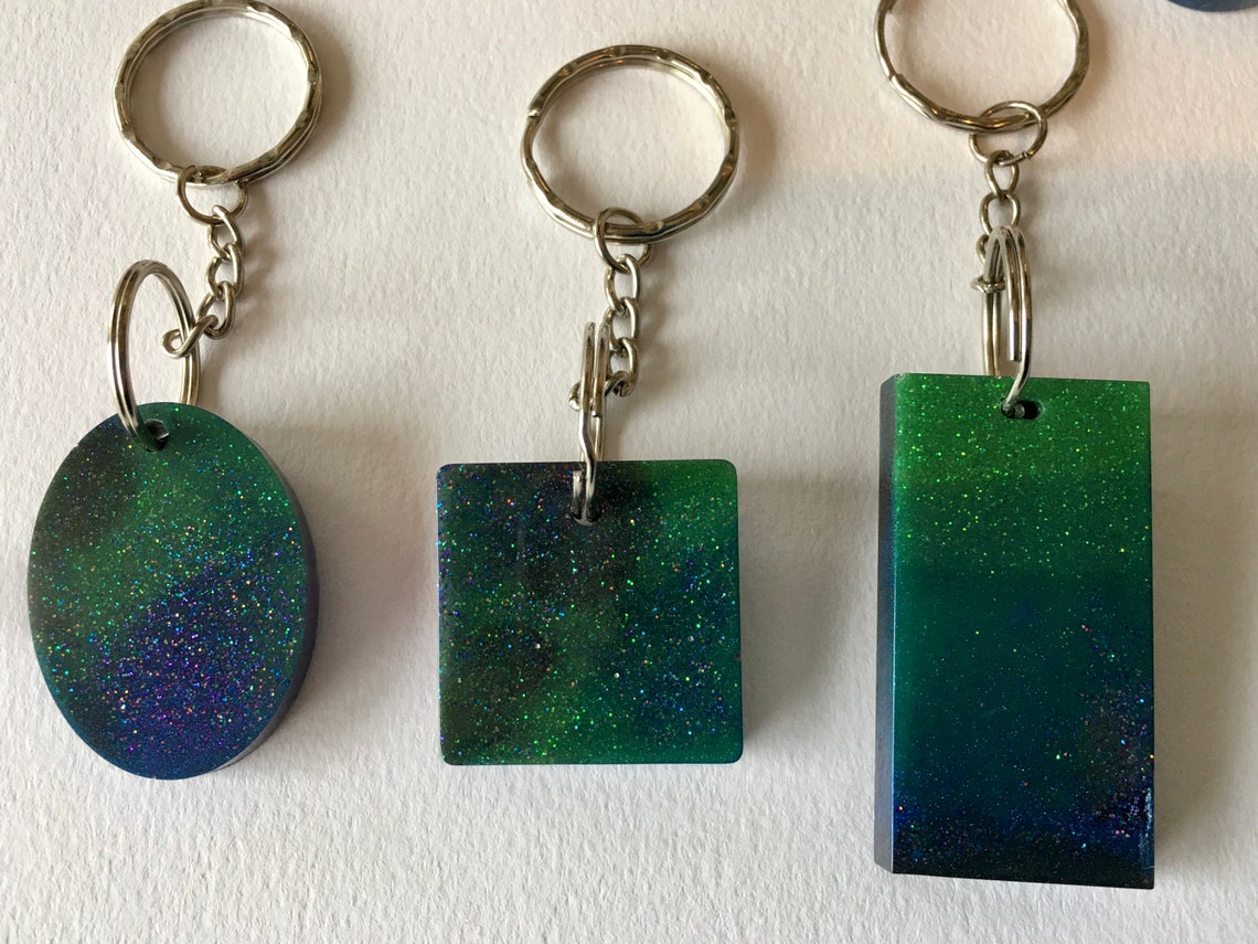 Aurora Keyring Night Sky Inspires Glow in the Dark Galaxy. - Etsy
