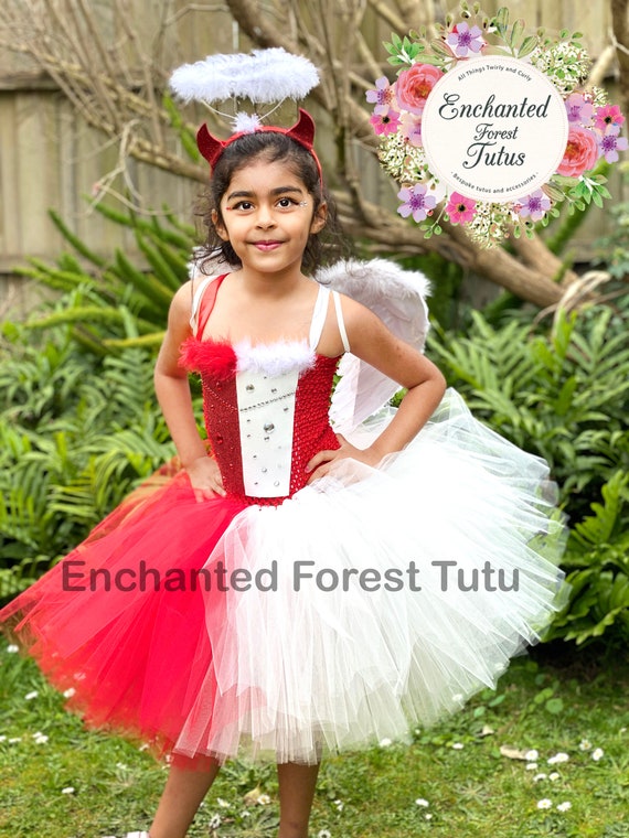 Half Angel Half Devil Costume For Women
