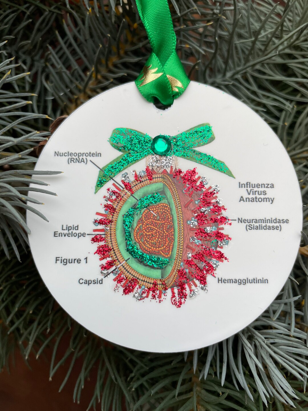 Virus-flu Ornament/anatomy of the Influenza Virus/infectious Disease ...