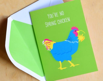 No spring chicken | Etsy