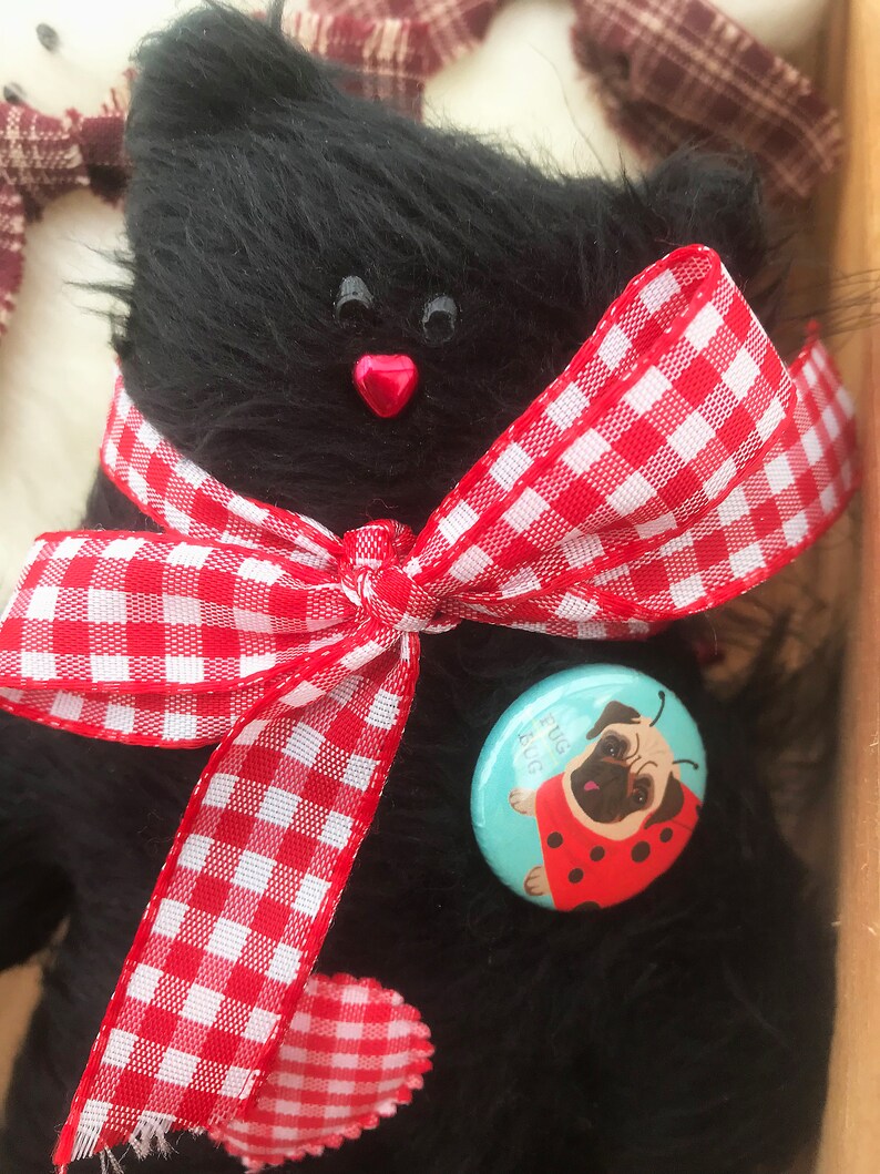 Pug Bug Pug Hug Design 38mm Steel Pin Badge - Etsy