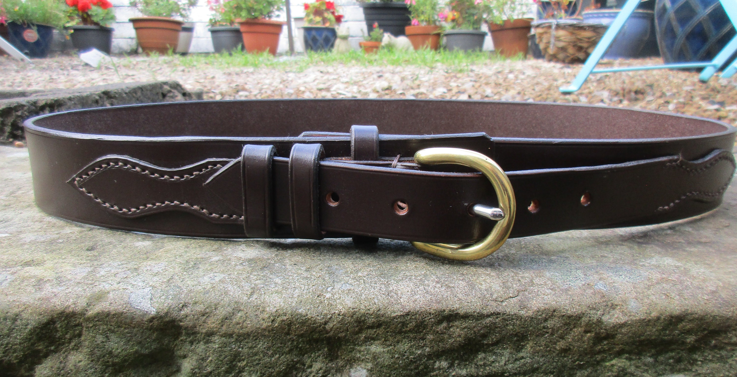 Leather Ranger Belt - Etsy