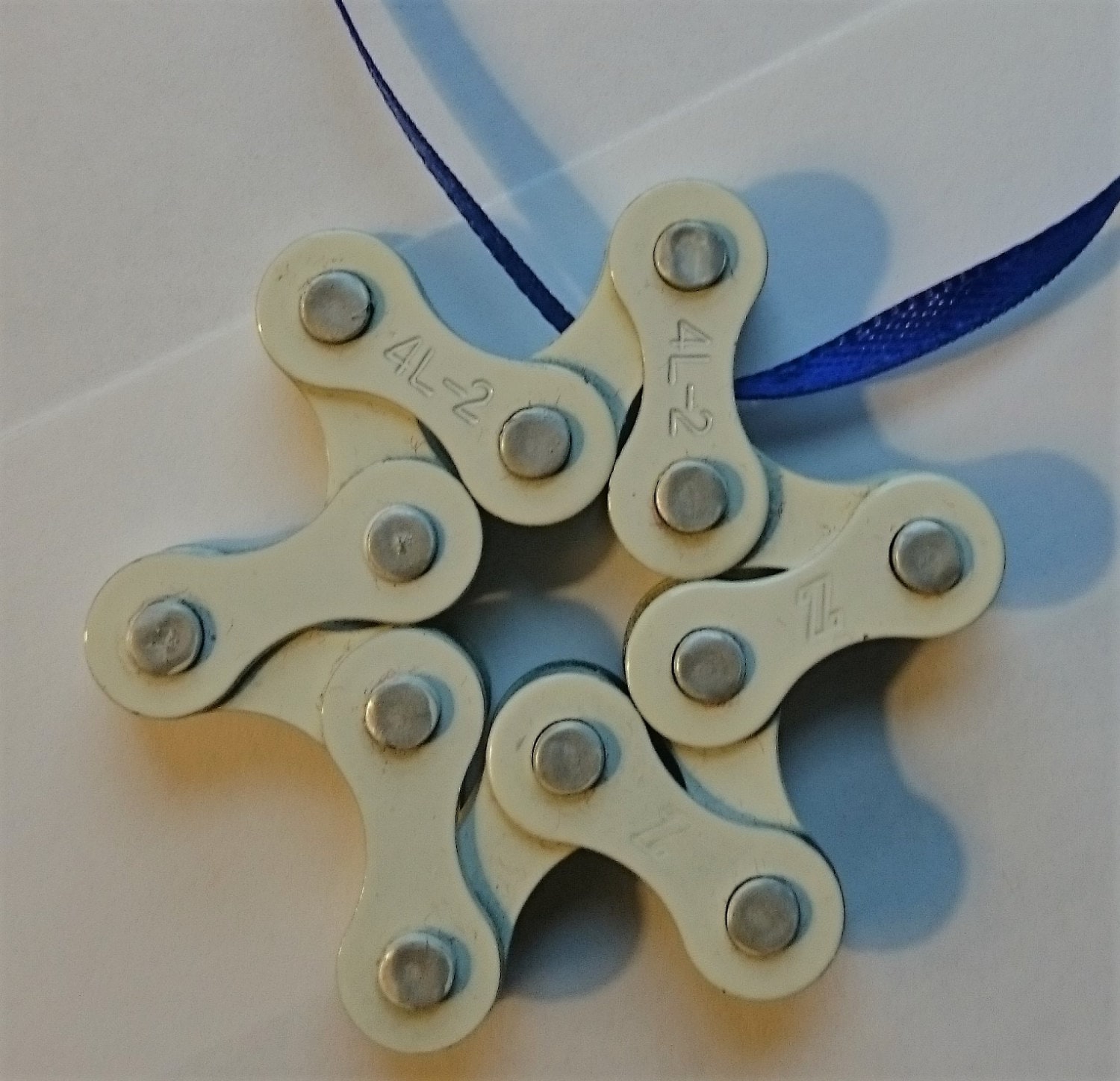 Bicycle Chain Snowflake Ornament, Recycled, Handmade - Etsy