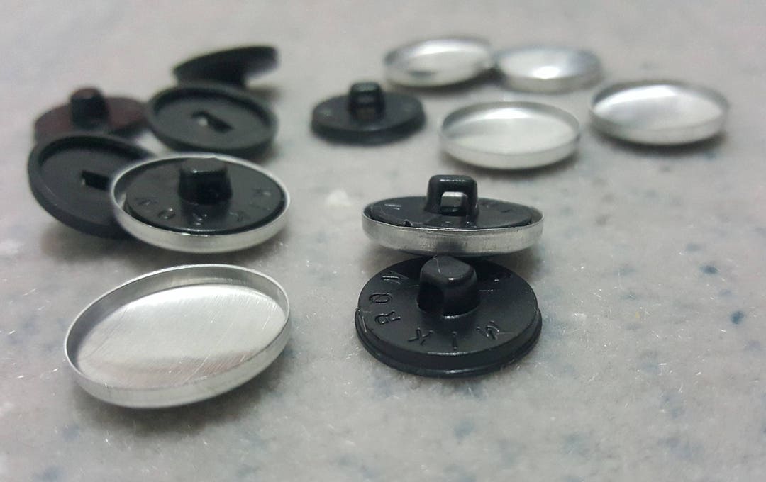 500 Buttons to Cover Fabric Embellishment Embroidery Flowers for Tool ...