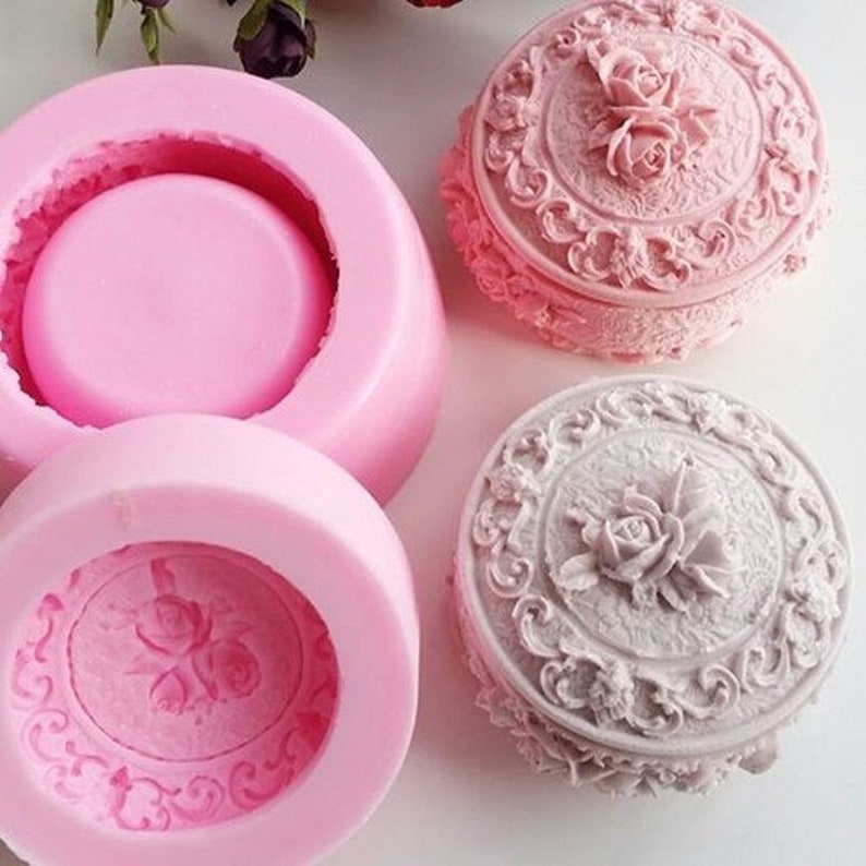 Moule Silicone Boîte à Bijoux Perle Accessoire 10cm Déco Fleur - Etsy ...