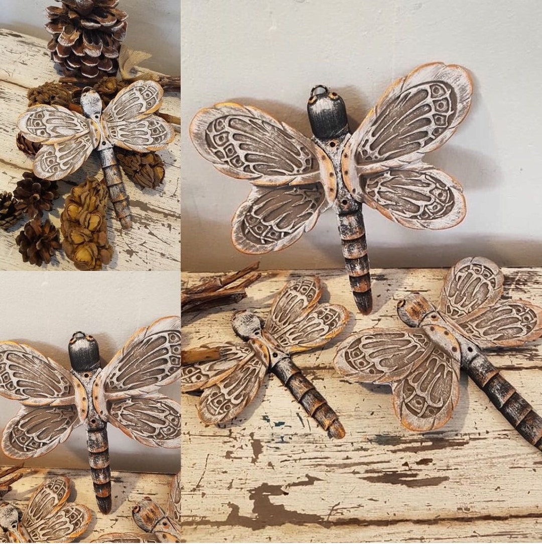 Silicone Mold Dragonfly Insects 3 Sizes for Plaster Clay Fimo Soap ...