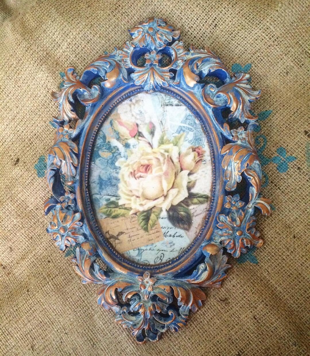 Silicone Mold Photo Frame Decorative Mirror Baroque Flower Choice of ...