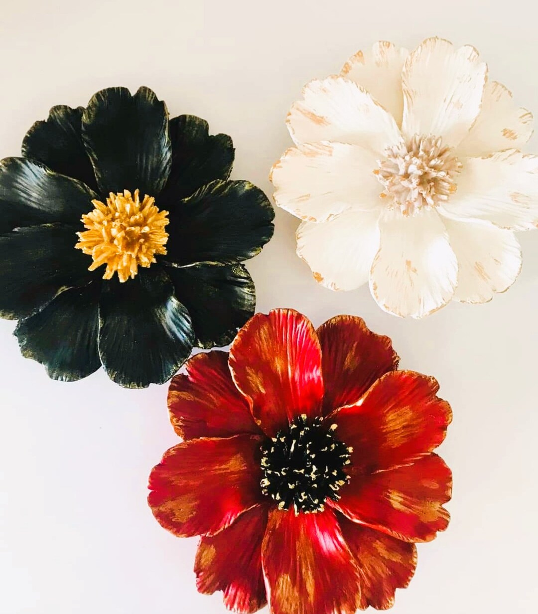 Silicone Mold Large 3D Decorative Flower 21cm for Plaster Polyester ...