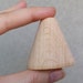 Blank Wooden Cone Wall Hook SET of 11-15, NO SCREW Unfinished Coat Rack ...