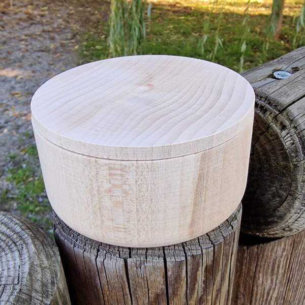 Round Wood Box - Etsy