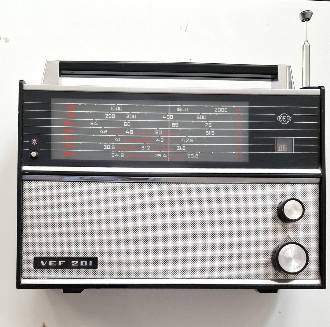 Vintage Soviet Radio VEF 201, Radio Receiver, 1980s Collectible Radio ...