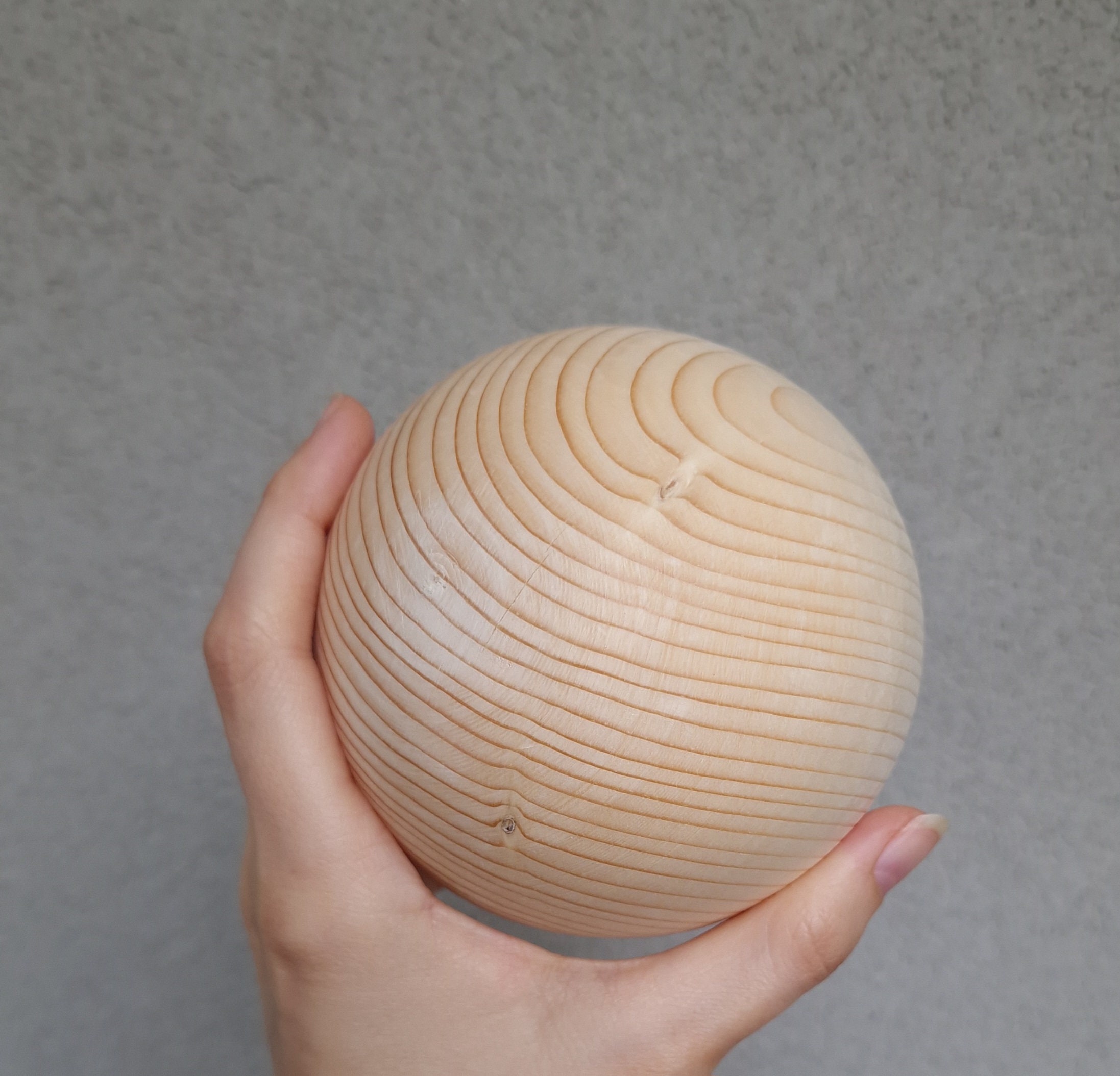 Custom Order SET of 1-2 Large Wooden Balls, 96-100mm Big Wooden Blank ...