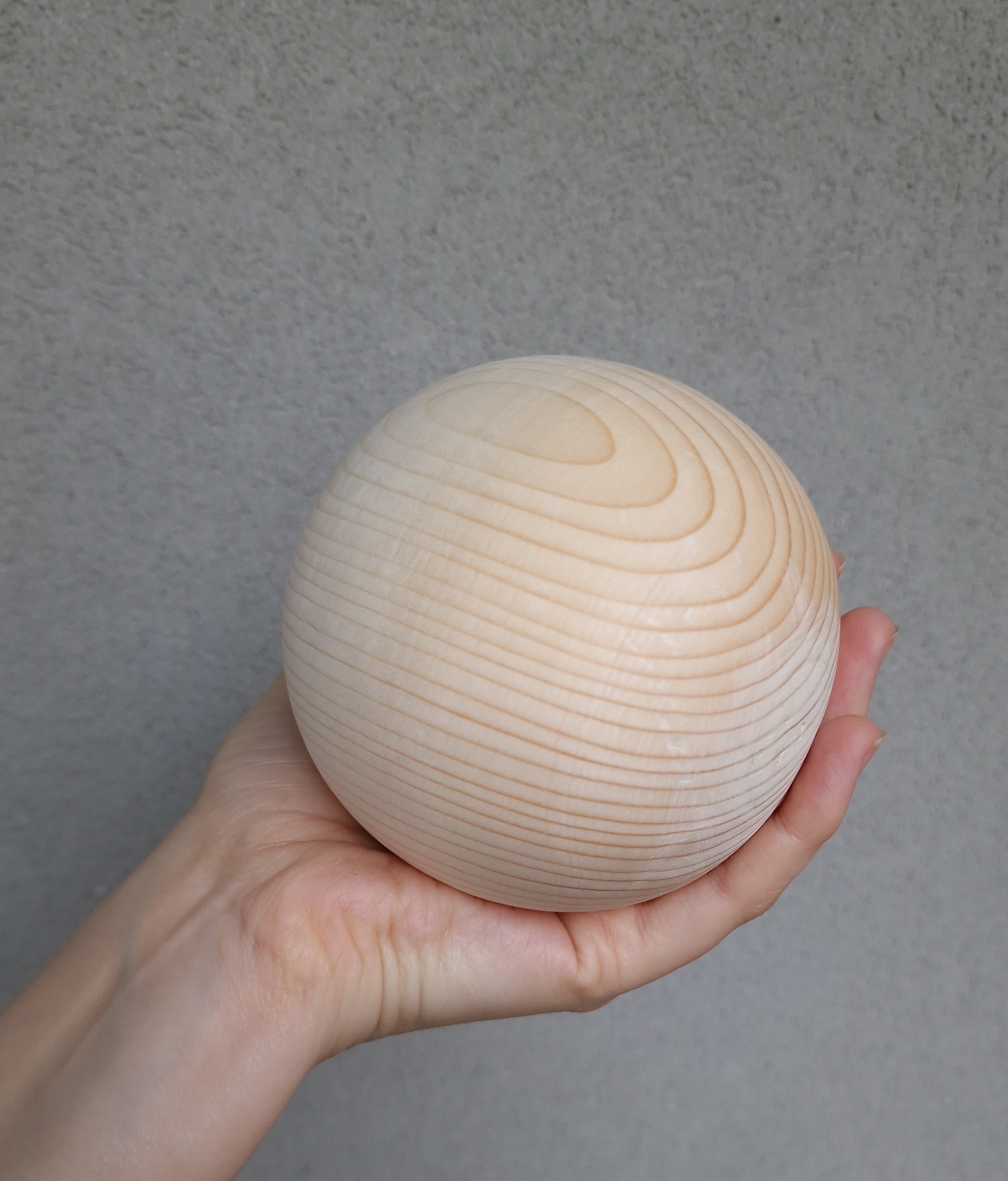 Large Natural Wooden Balls, 100mm/ 4" Big Wooden Blank Ball, Unfinished ...