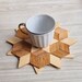 Wooden Trivet, Round Solid Wood Hot Pad for Coffee Cup, Wooden Circular ...