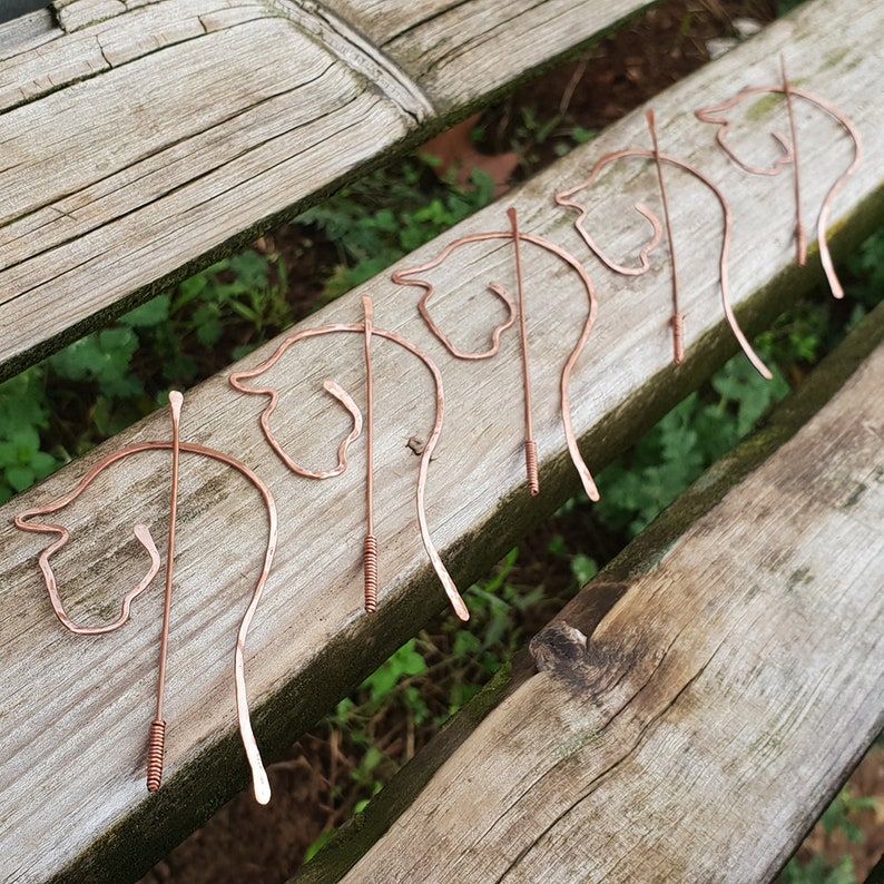 Horse Brooch Copper Wire Horse Head Brooch Oxidized Copper | Etsy