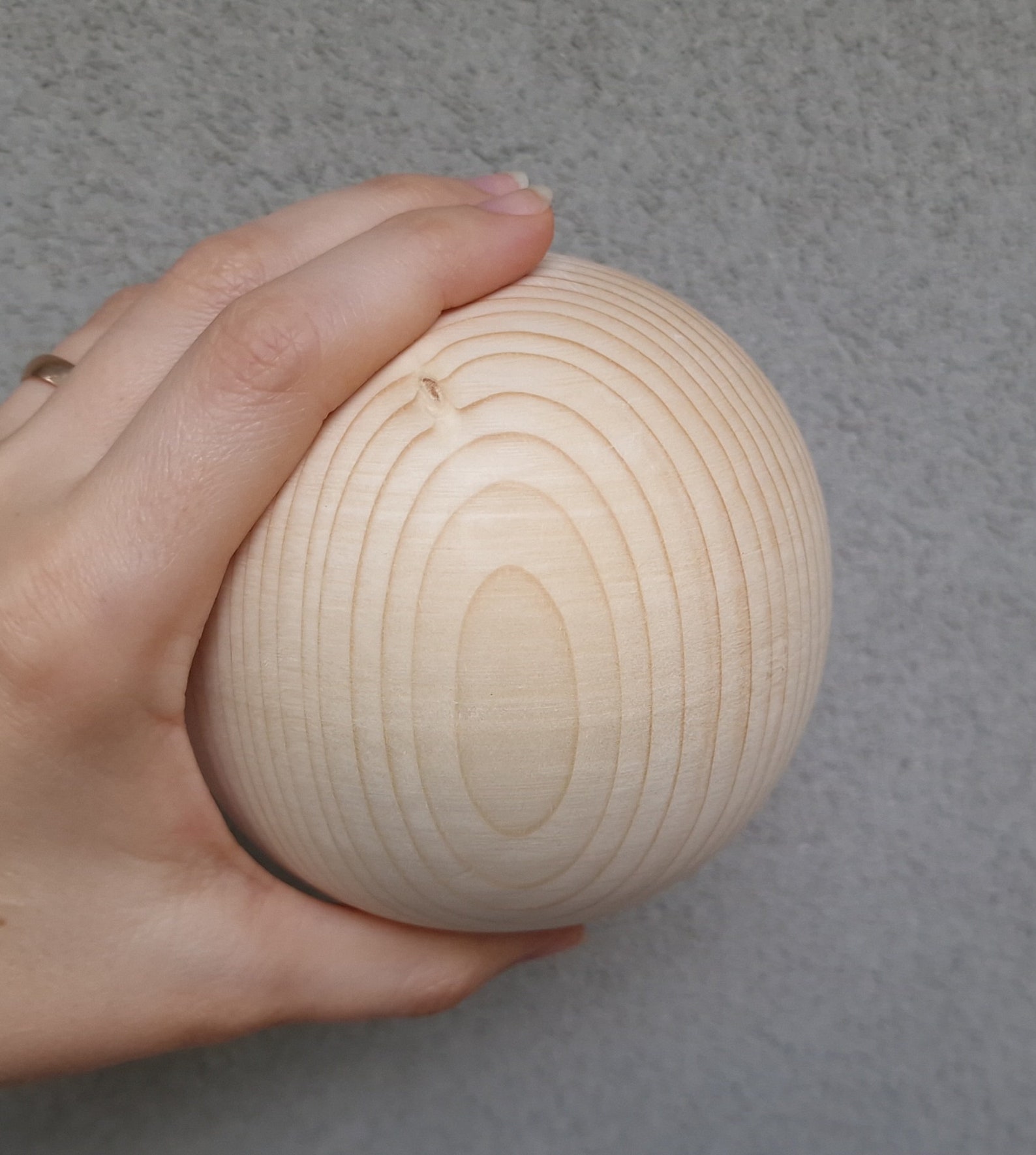 Large Natural Wooden Balls, 100mm/ 4" Big Wooden Blank Ball, Unfinished ...