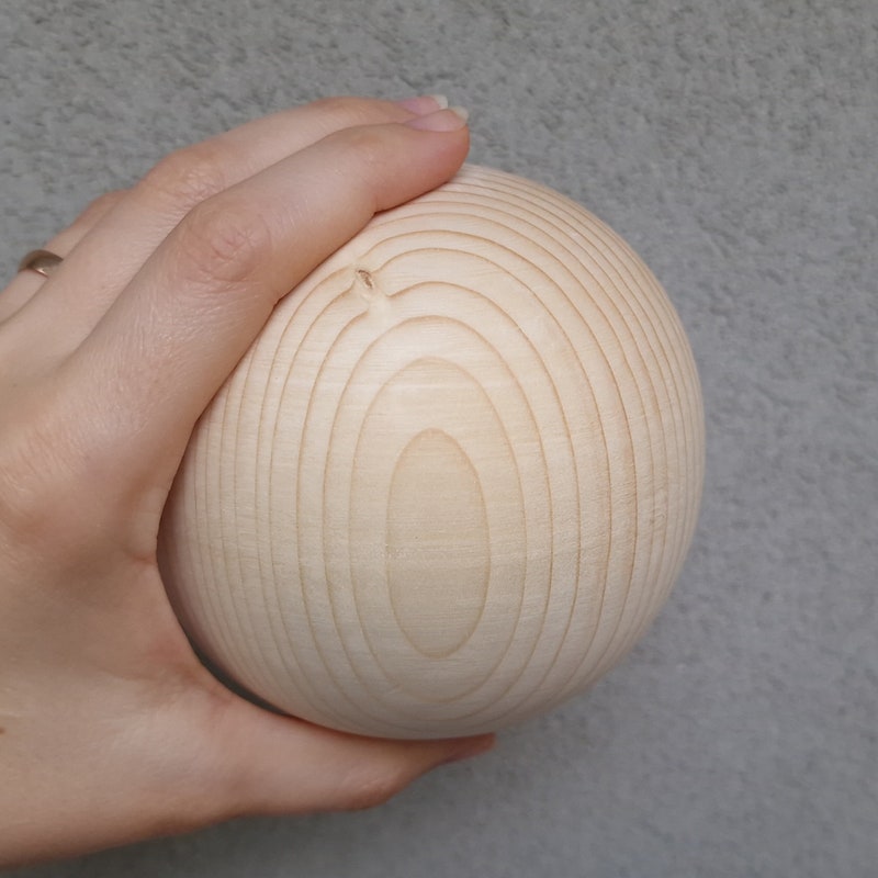 Unfinished Wood Ball - Etsy