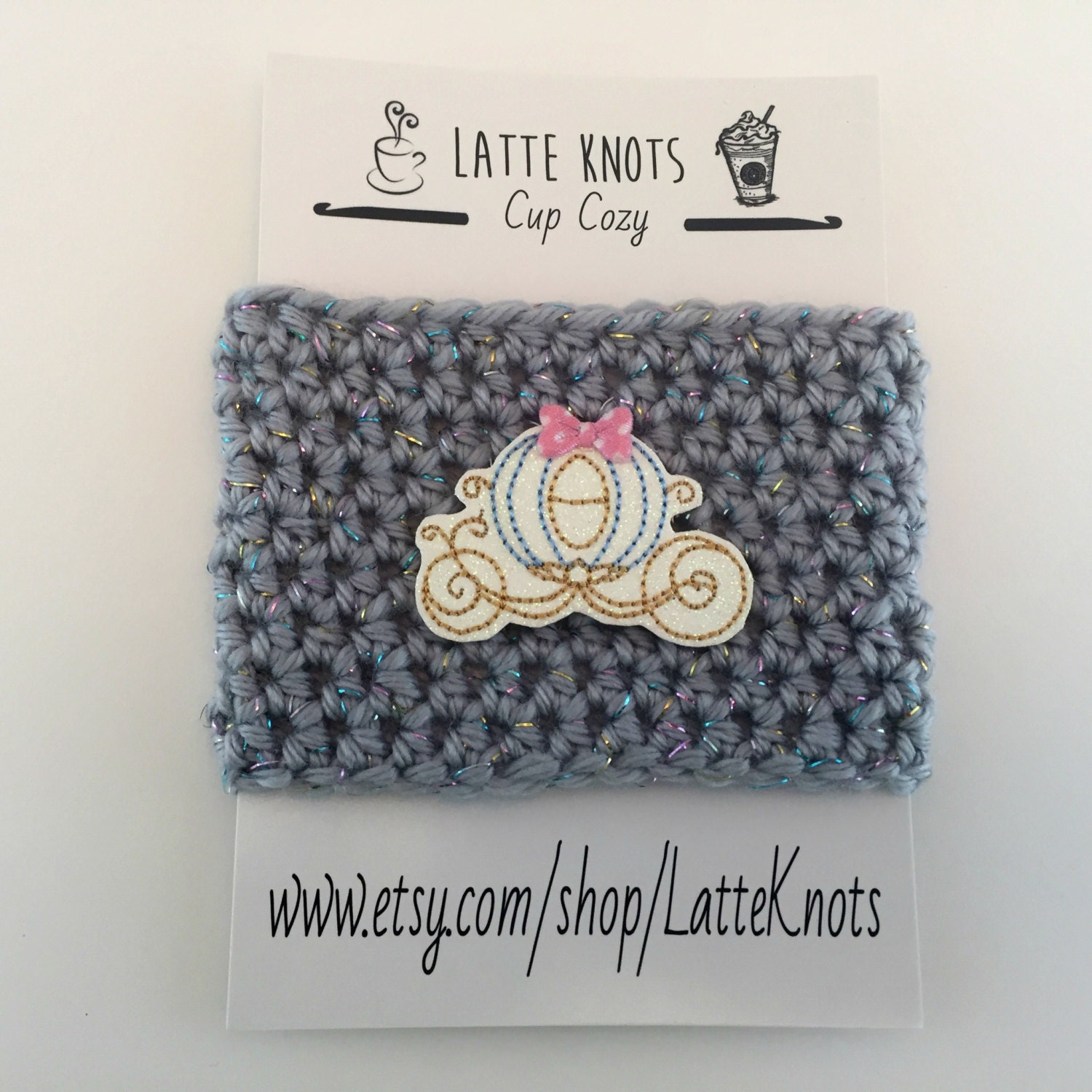 Princess Carriage Coffee Cup Cozy / Crochet Coffee Sleeve / | Etsy