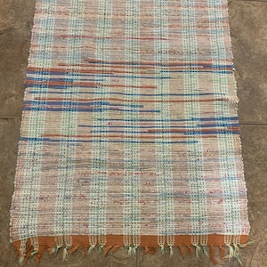 Cotton Rag Rug 11 2/3 Feet Long 24 Inches X 140 Inches - Etsy