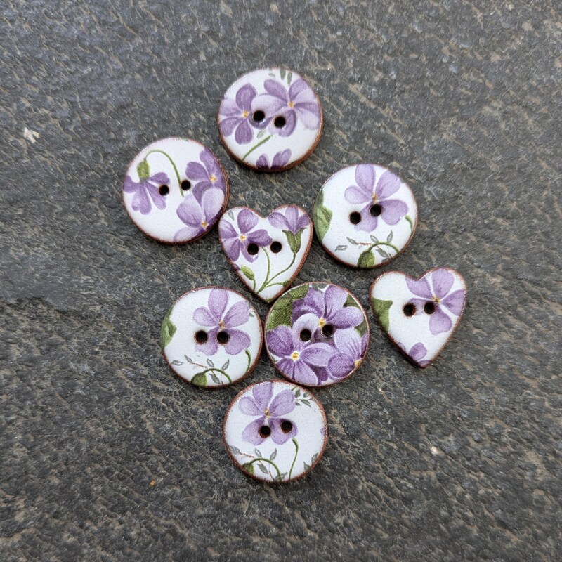 Violet Buttons - Etsy