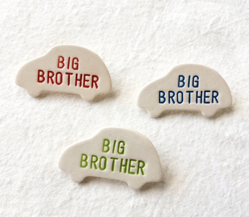 Handmade Ceramic 'big Brother' Car Brooch - Cornwall UK - Etsy