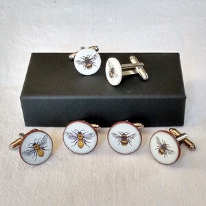 Bumble Bee Cufflinks 18mm, Bee Cufflinks, Bumble Bee Gift, Insect ...
