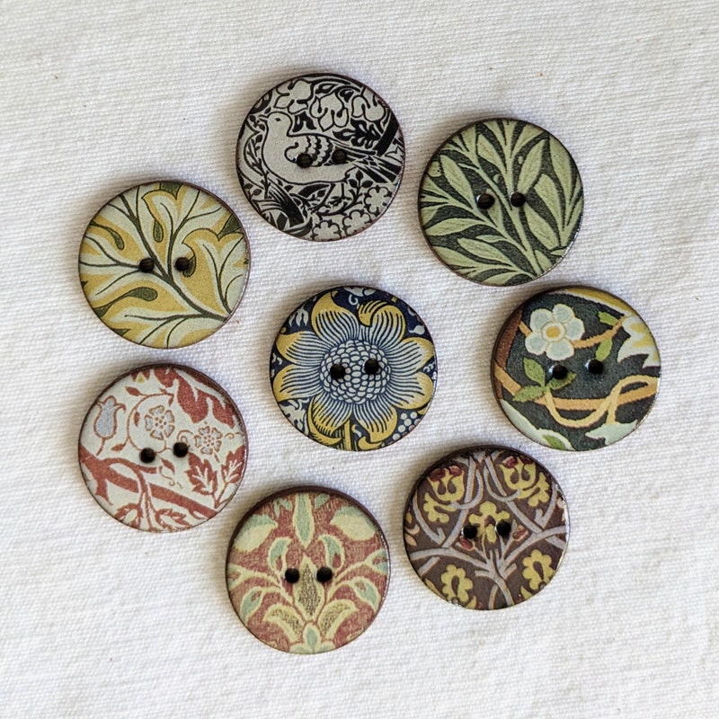 Large Floral Buttons - Etsy