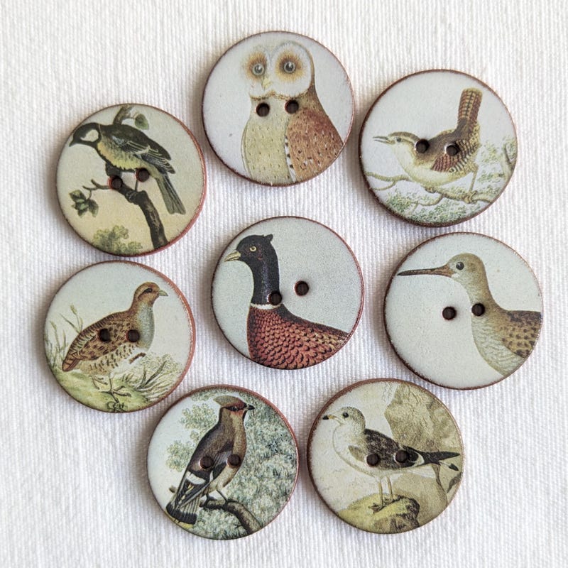 Bird Sewing Buttons - Etsy