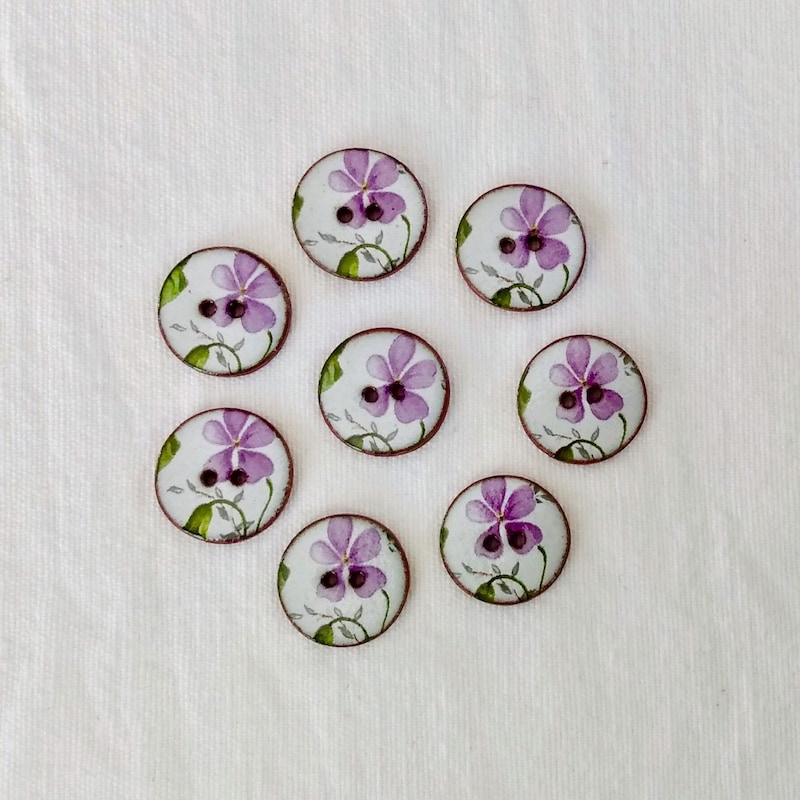 Violet Buttons - Etsy