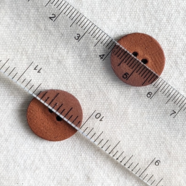 Set of 8 William Morris Ceramic Buttons, 18mm, (3/4”) Handmade Washable ...