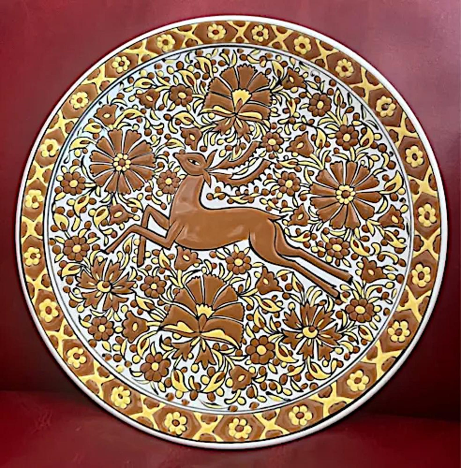 Greek Pottery, Rare, 1960's, Plate, Greece, Paradissi Rhodos Island ...