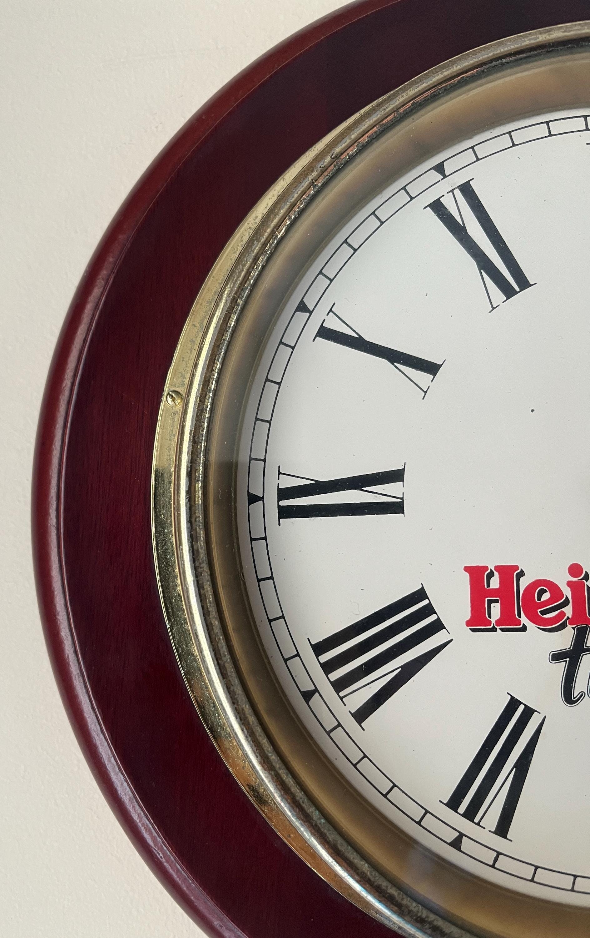 Rare Vintage Heineken Bar Wall Clock, Made in Germany, Working ...