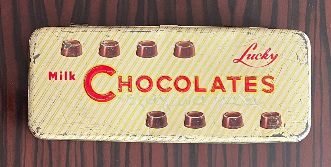 Vintage 1970s Lucky Milk Chocolates Tin – Shanghai Retro Advertising - Etsy