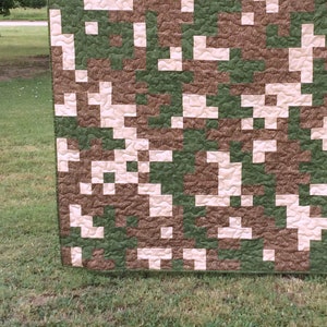 Camouflage Quilt Pattern: Beginner-friendly Hunting Season Design (PDF ...