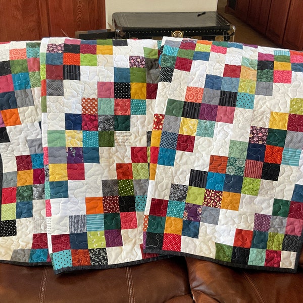 Modern Rustic Quilt - Etsy