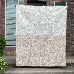 Modern Throw Neutral Tones Quilt - Etsy