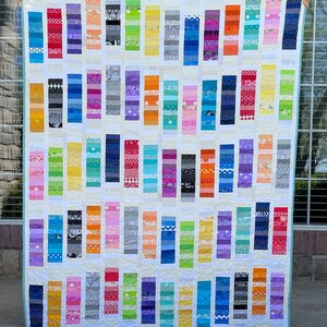 Melody Quilt Pattern PDF, Modern Quilt Pattern, Scrap Quilt, String ...