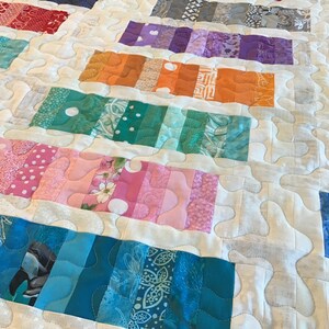 Melody Quilt Pattern PDF, Modern Quilt Pattern, Scrap Quilt, String ...