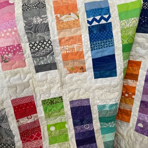 Melody Quilt Pattern PDF, Modern Quilt Pattern, Scrap Quilt, String ...