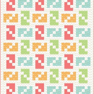 Crackers Quilt Pattern PDF, Modern Quilt Pattern, Throw Size and Queen ...