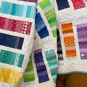 Melody Quilt Pattern PDF, Modern Quilt Pattern, Scrap Quilt, String ...
